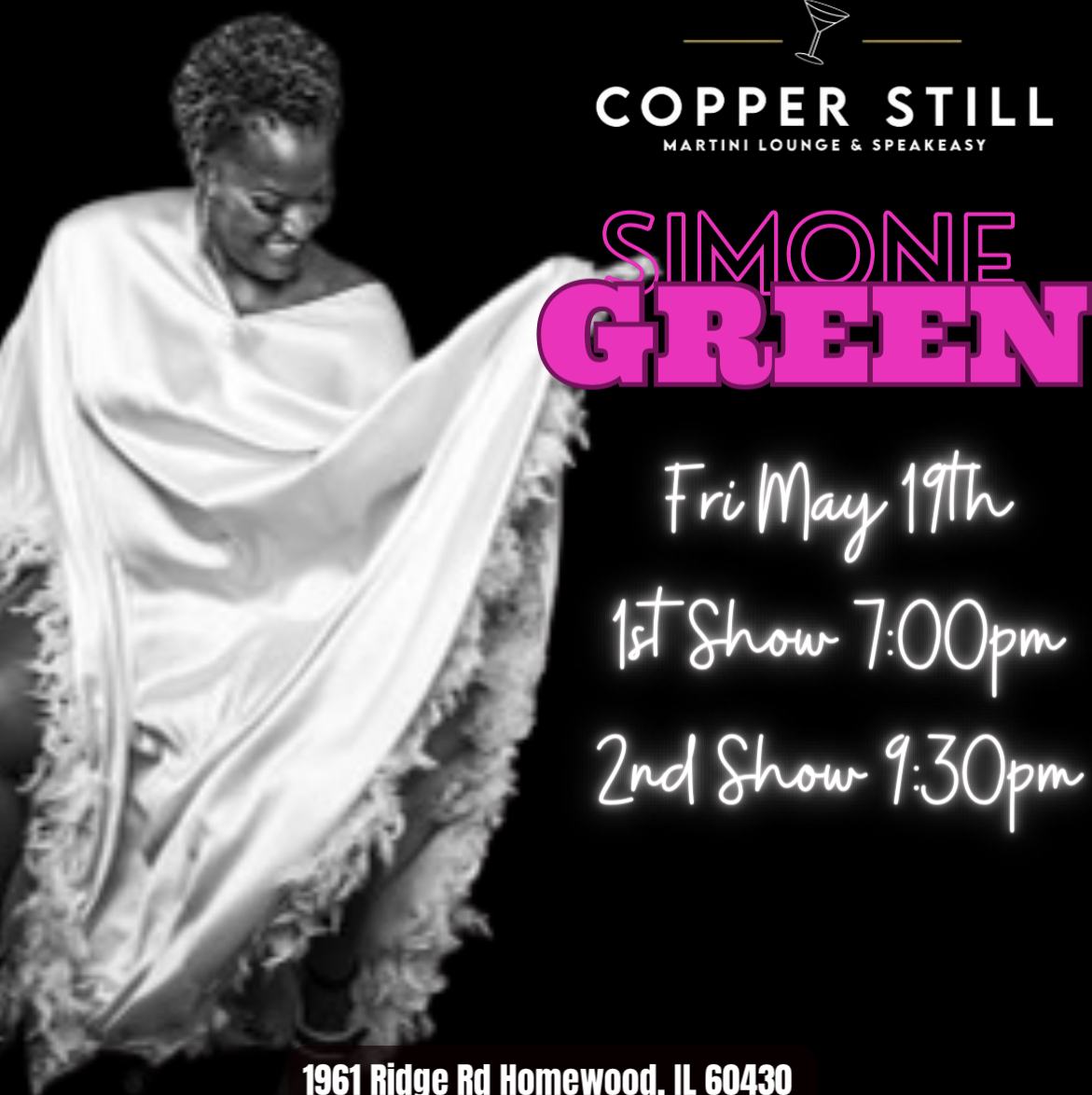 Simone Green @ Copper Still May 19th TWO SHOWS Tickets - Powered by ...