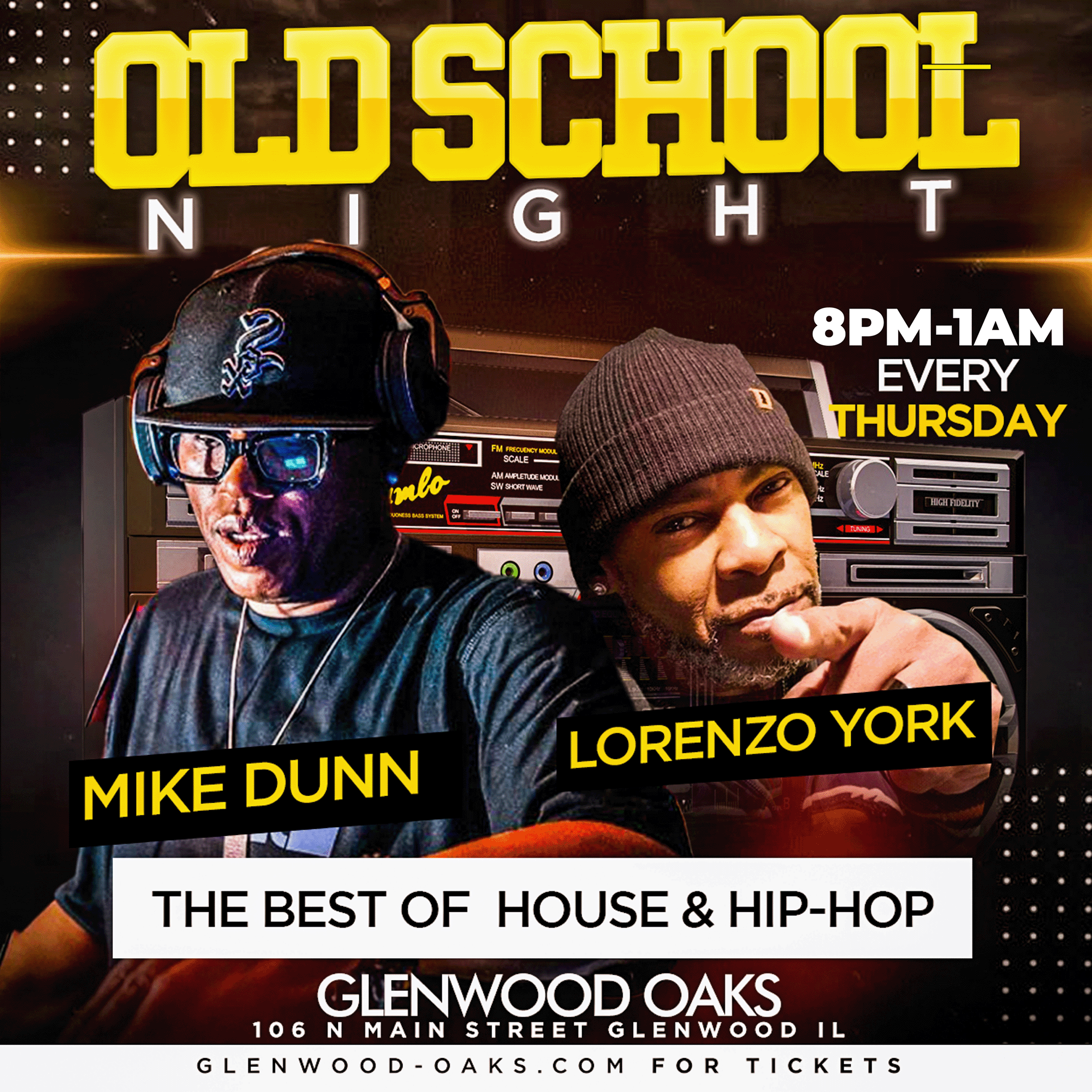 Old School Night W/ Mike Dunn & Lorenzo York Tickets - Powered by ...