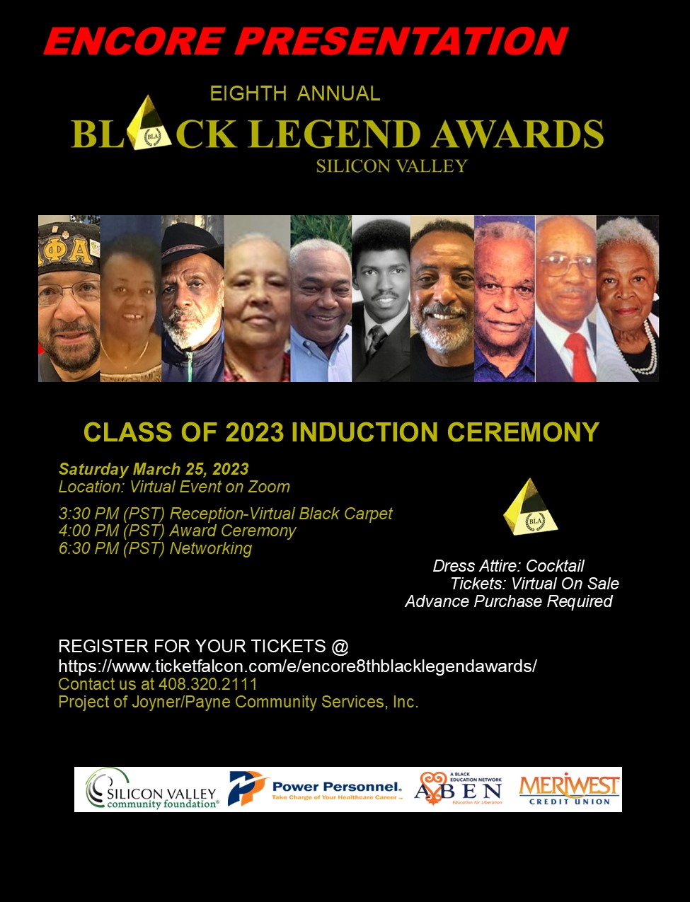 Encore Presentation 8th Annual Black Legend Awards Silicon Valley ...