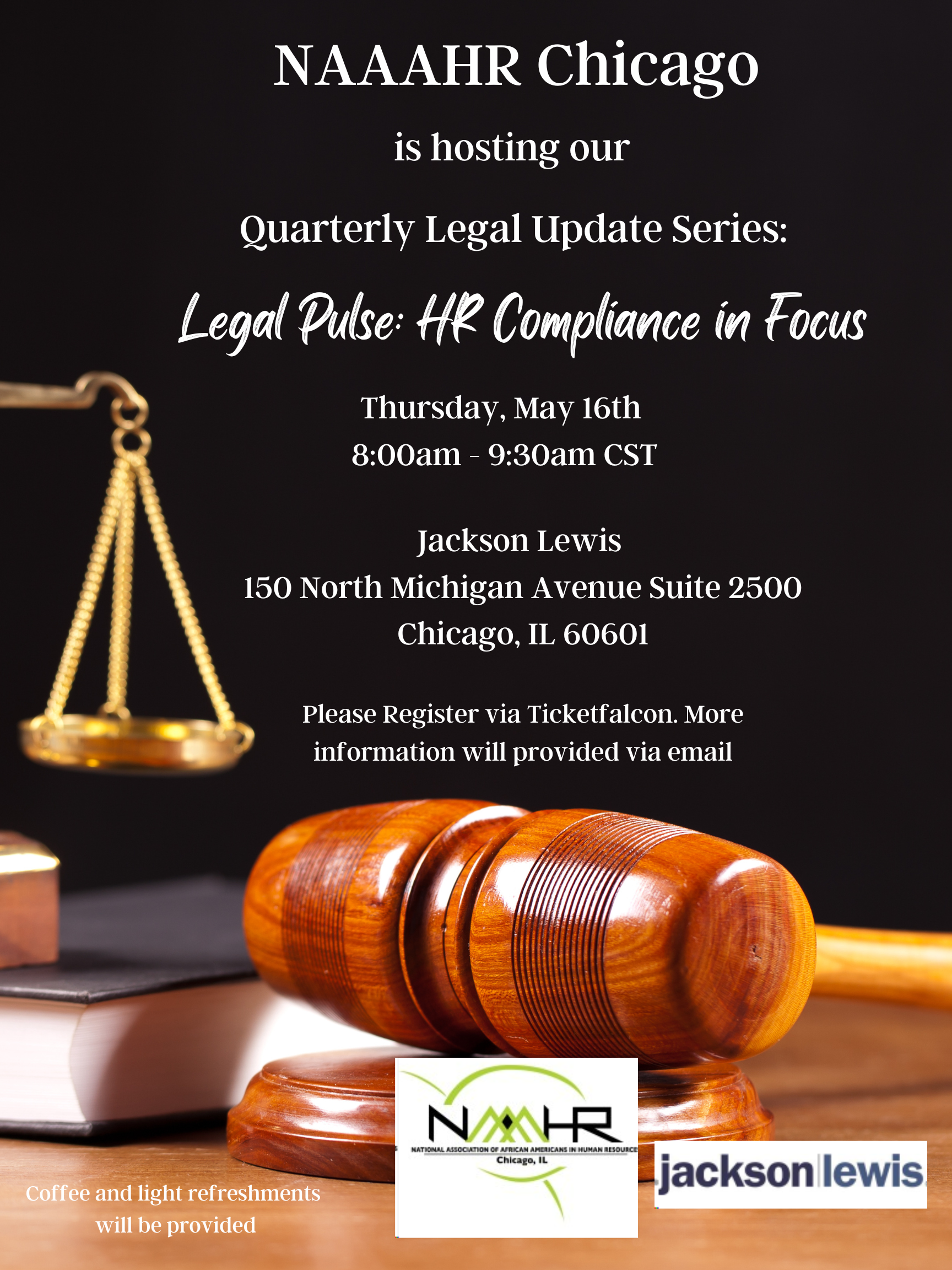 NAAAHR Chicago Legal Update Tickets - Powered by Ticket Falcon®