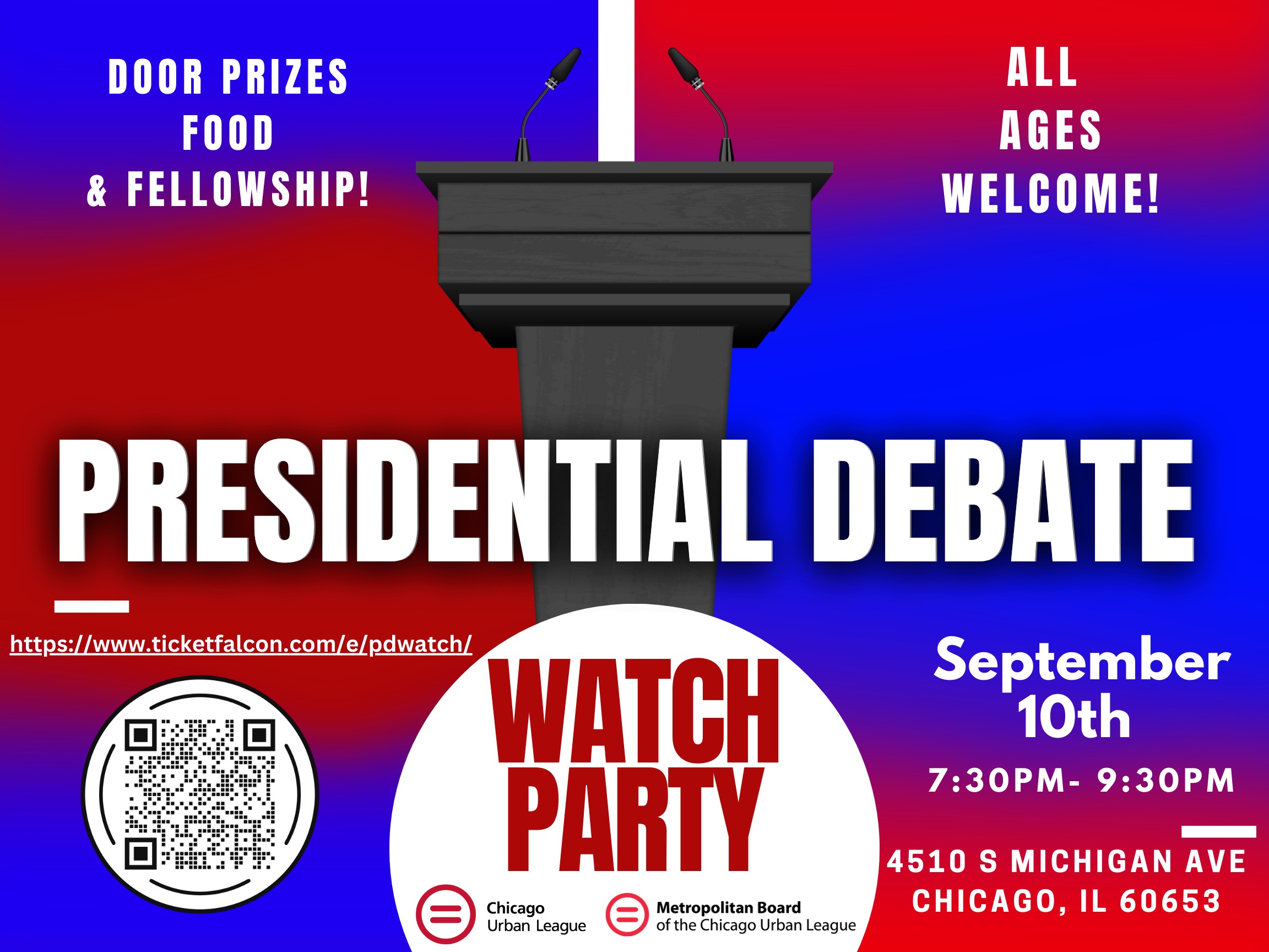 Presidential Debate Watch Party Tickets - Powered by Ticket Falcon®