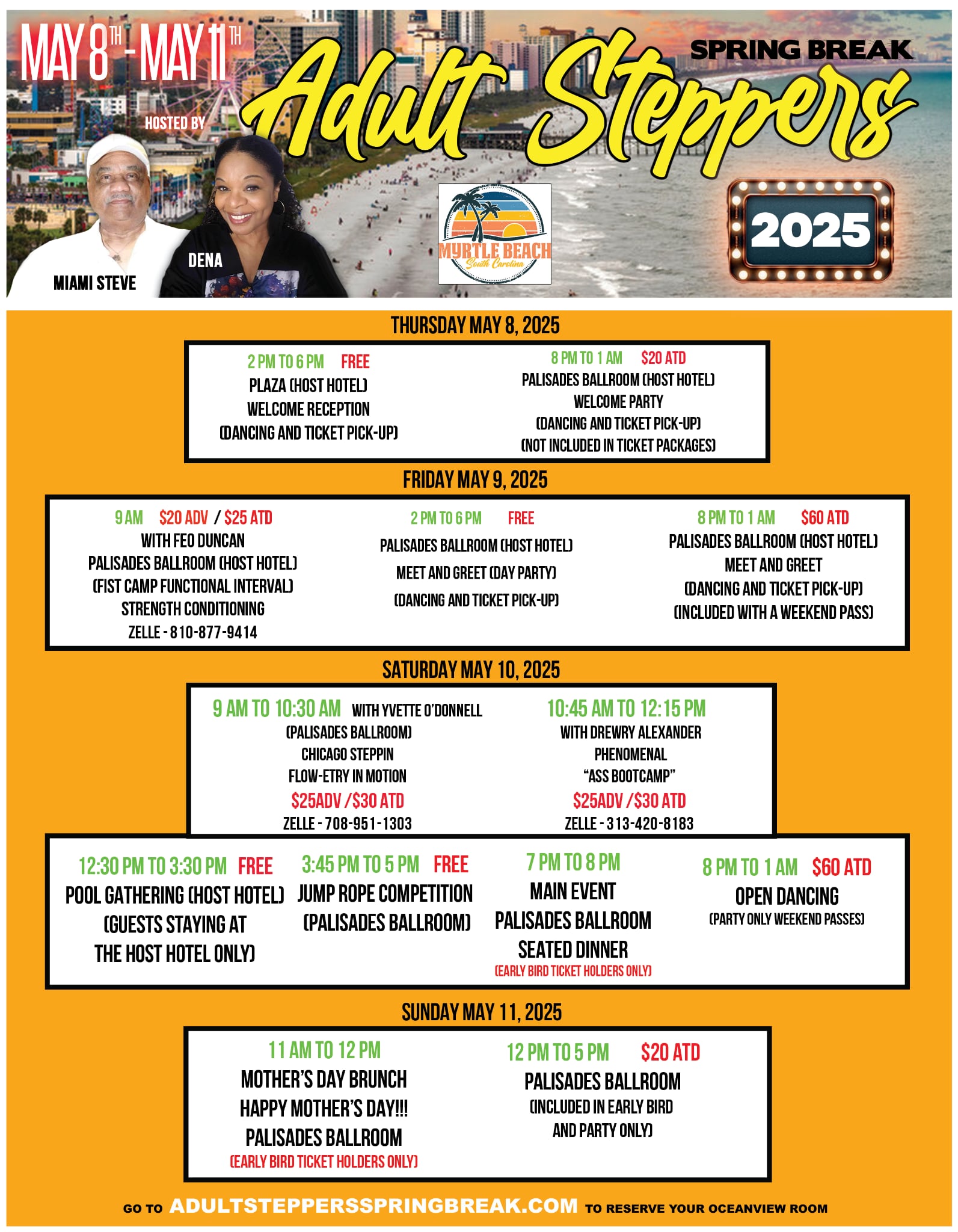 Adult Steppers Spring Break 2025 Tickets - Powered by Ticket Falcon®