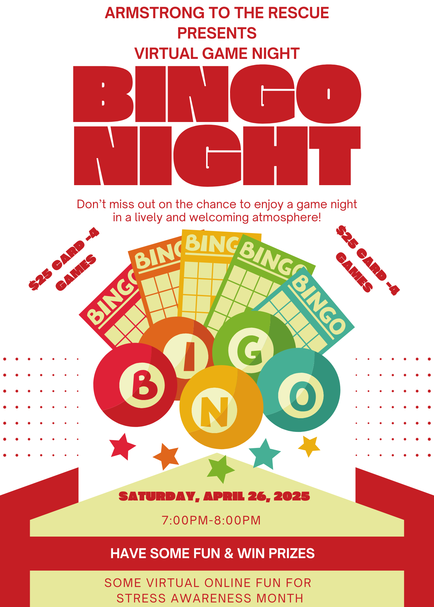 Saturday Virtual BINGO Night Tickets - Powered by Ticket Falcon®