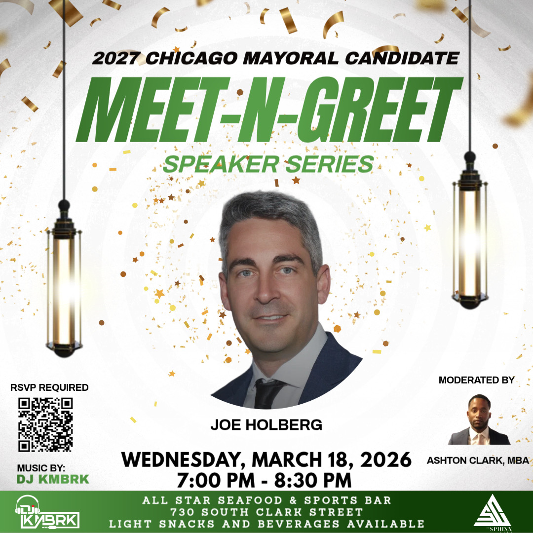 2027 Chicago Mayoral Candidate Meet-N-Greet Speaker Series: Meet Joe ...